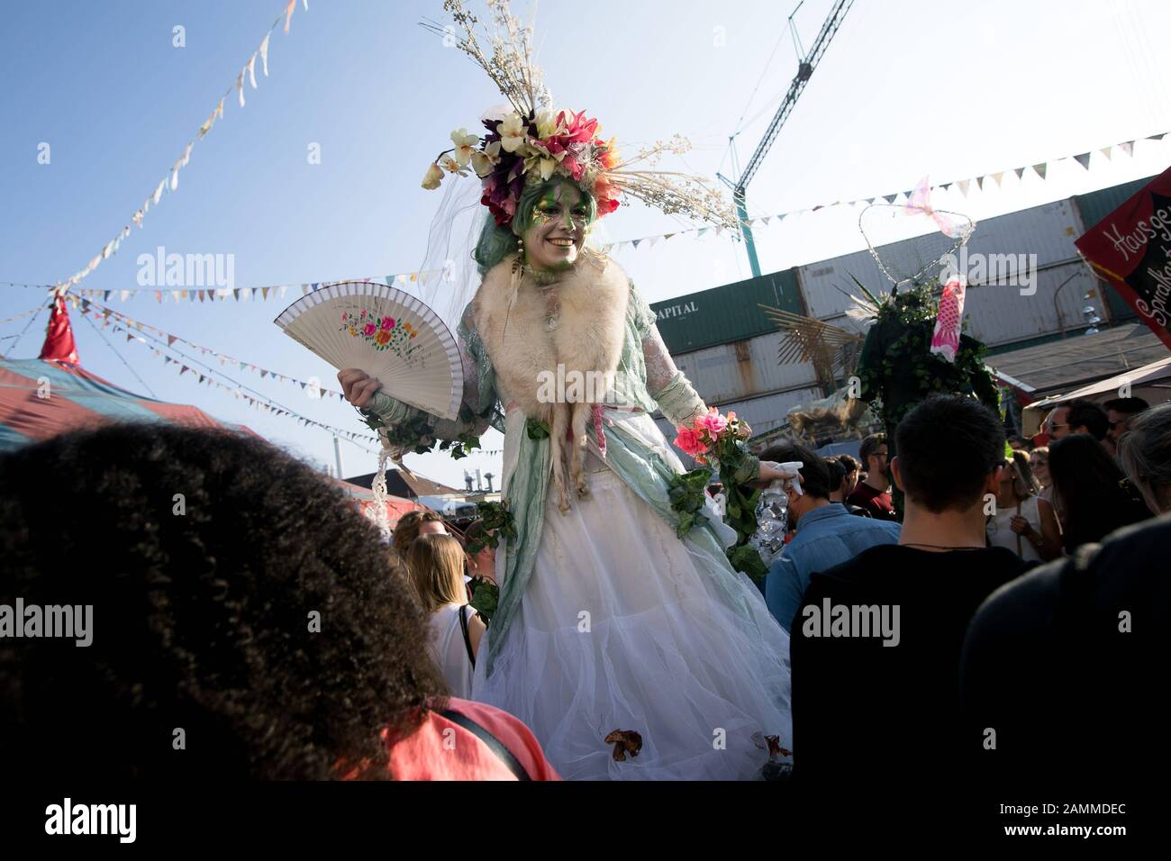 Circus open-air at the beginning of the third "Wannda Circus" cultural ...