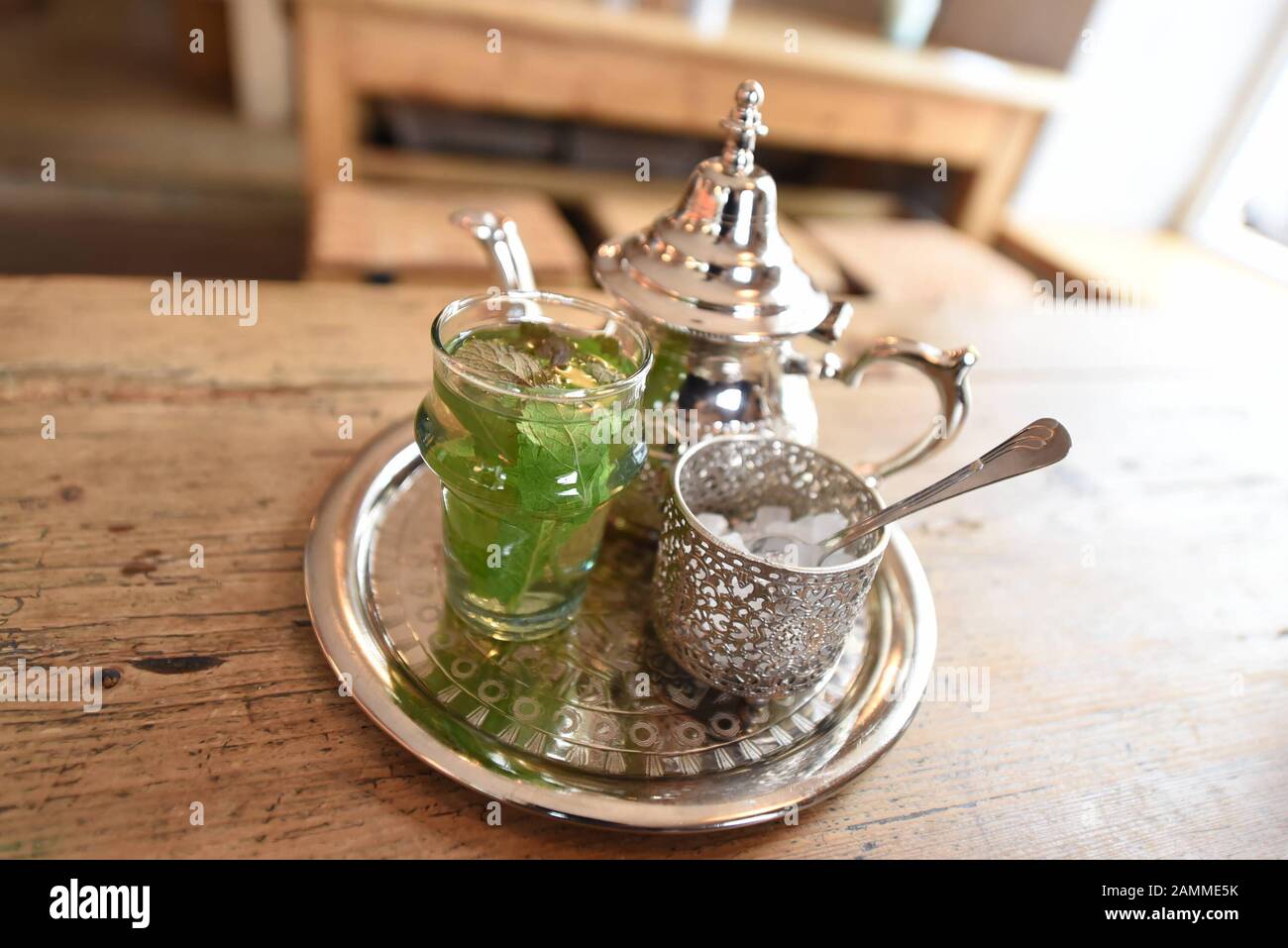 Fresh mint tea at Café Maria on Munich's Gärtnerplatz. [automated ...