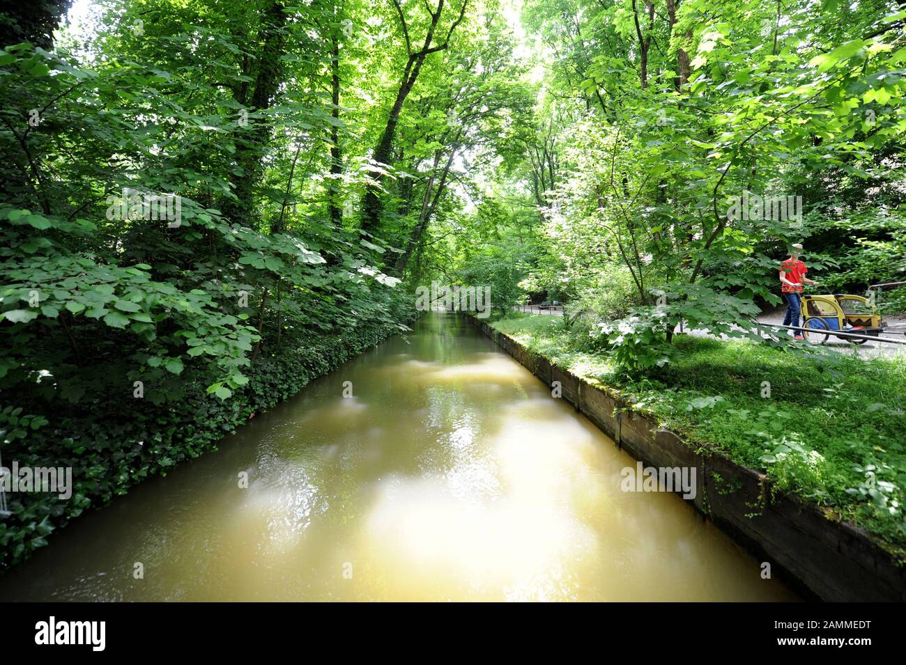 The Westermühlbach in the Glockenbach quarter in the Munich Isar suburb ...