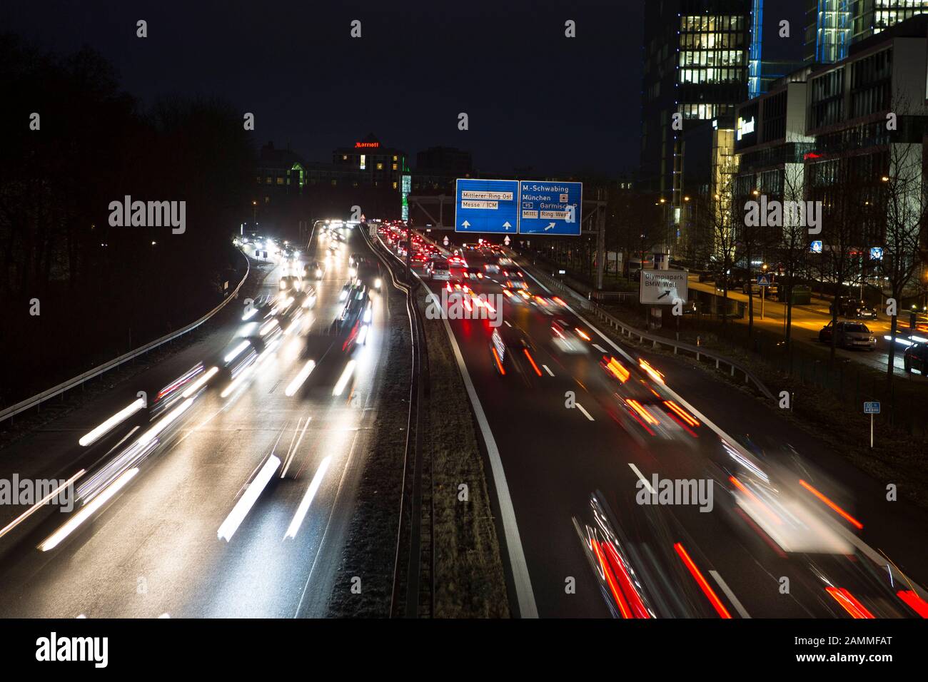 Motorway exit slip road hi-res stock photography and images - Alamy