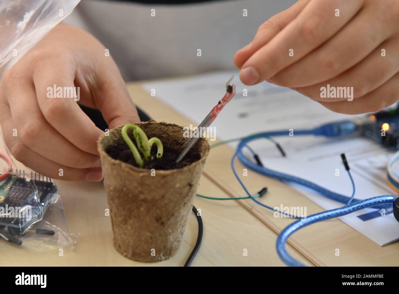Smart plant sensor hi-res stock photography and images - Alamy