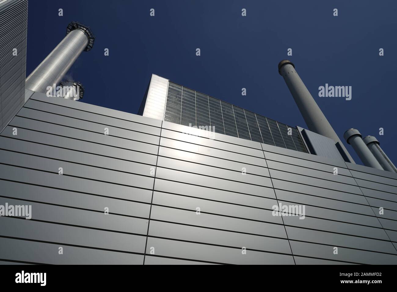 The southern combined heat and power plant of Stadtwerke München (SWM ...