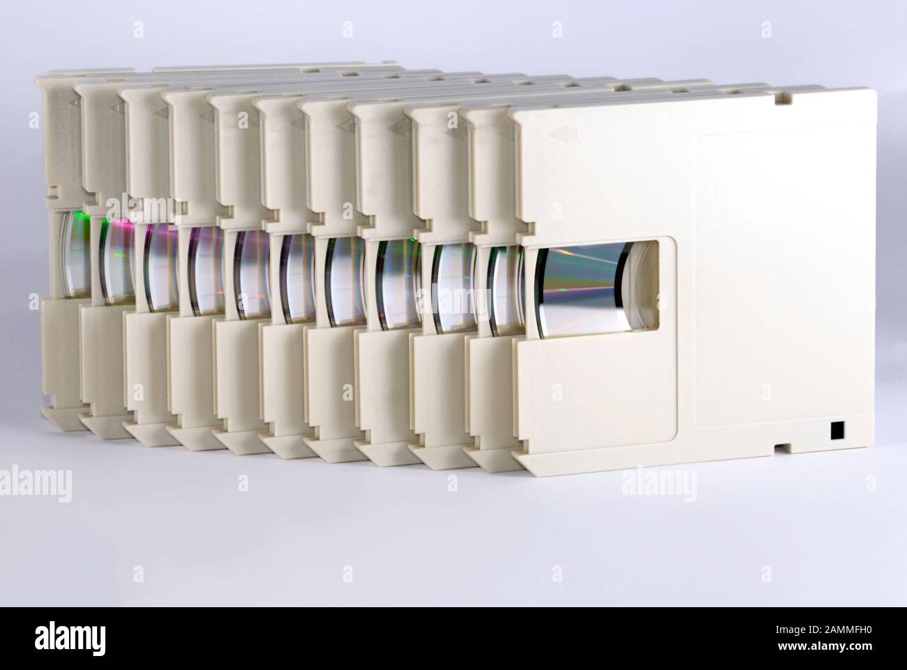 Ancient optical storage backup disks Stock Photo - Alamy