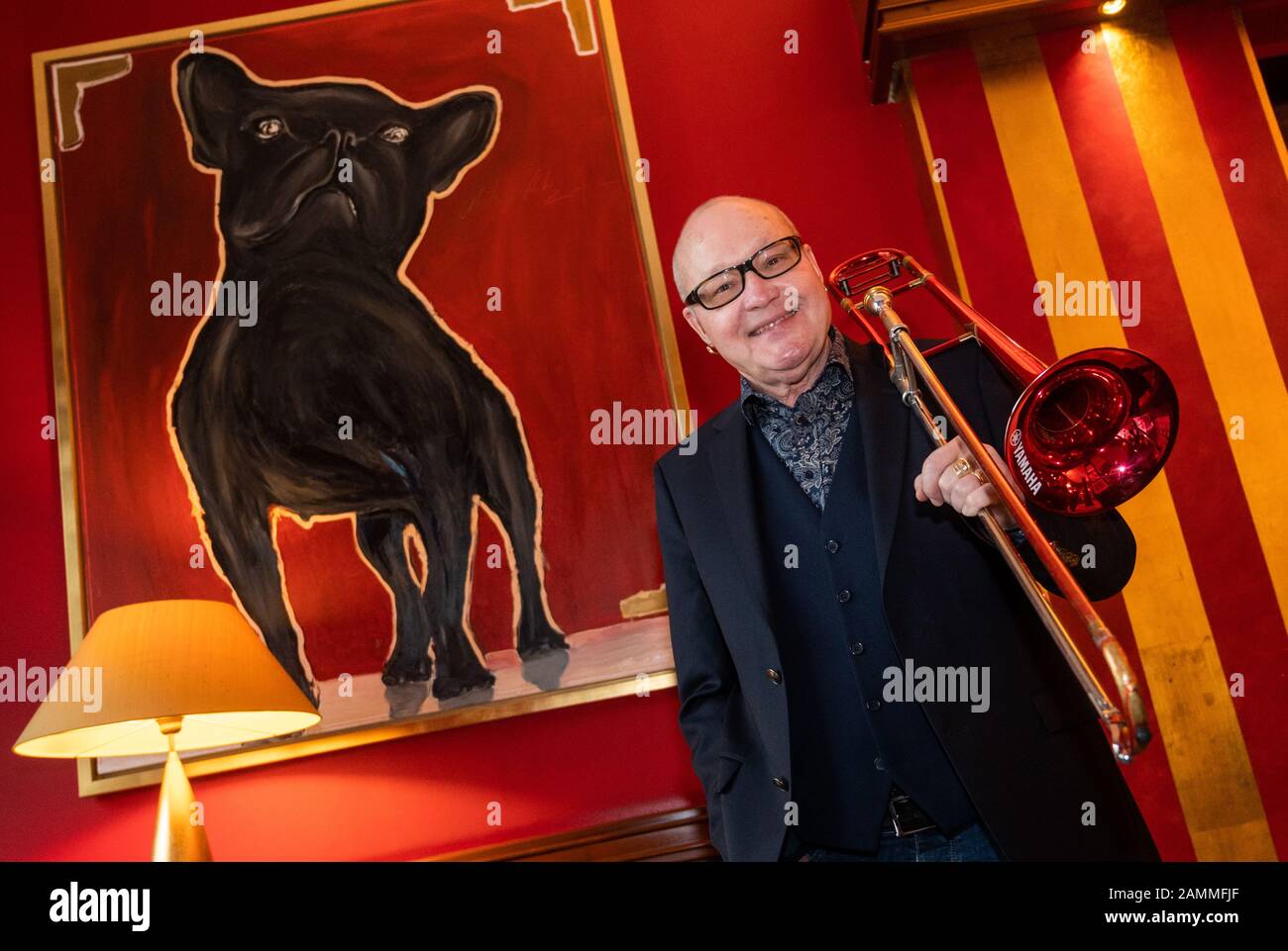 Berlin, Germany. 14th Jan, 2020. Nils Landgren, Swedish musician, is ...