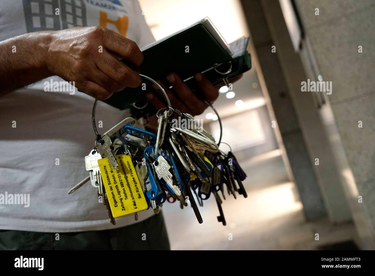 On the way with a newspaper delivery man on his nightly tour through ...