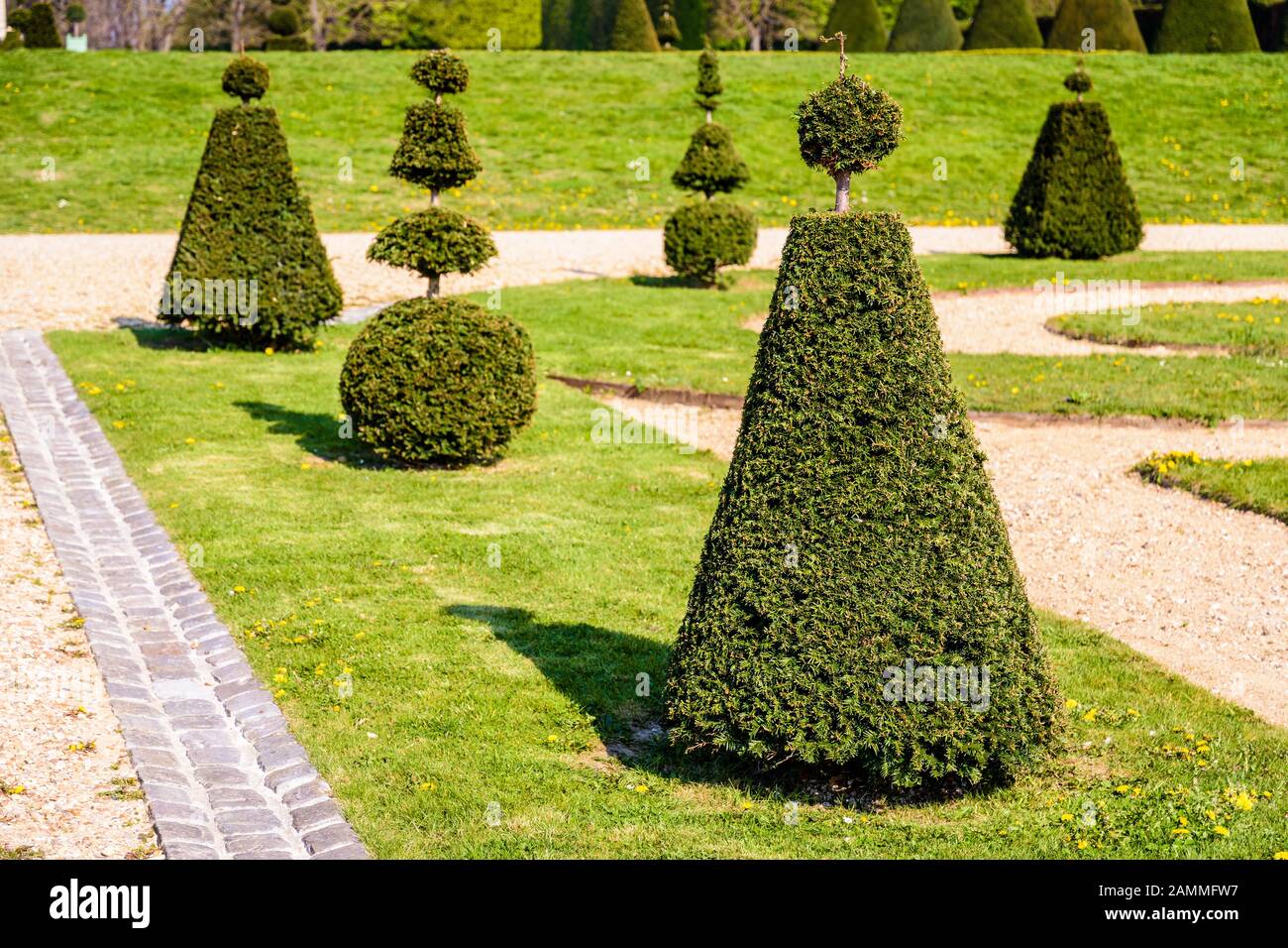 French Parterre Garden A Parterre In A French Formal Garden With