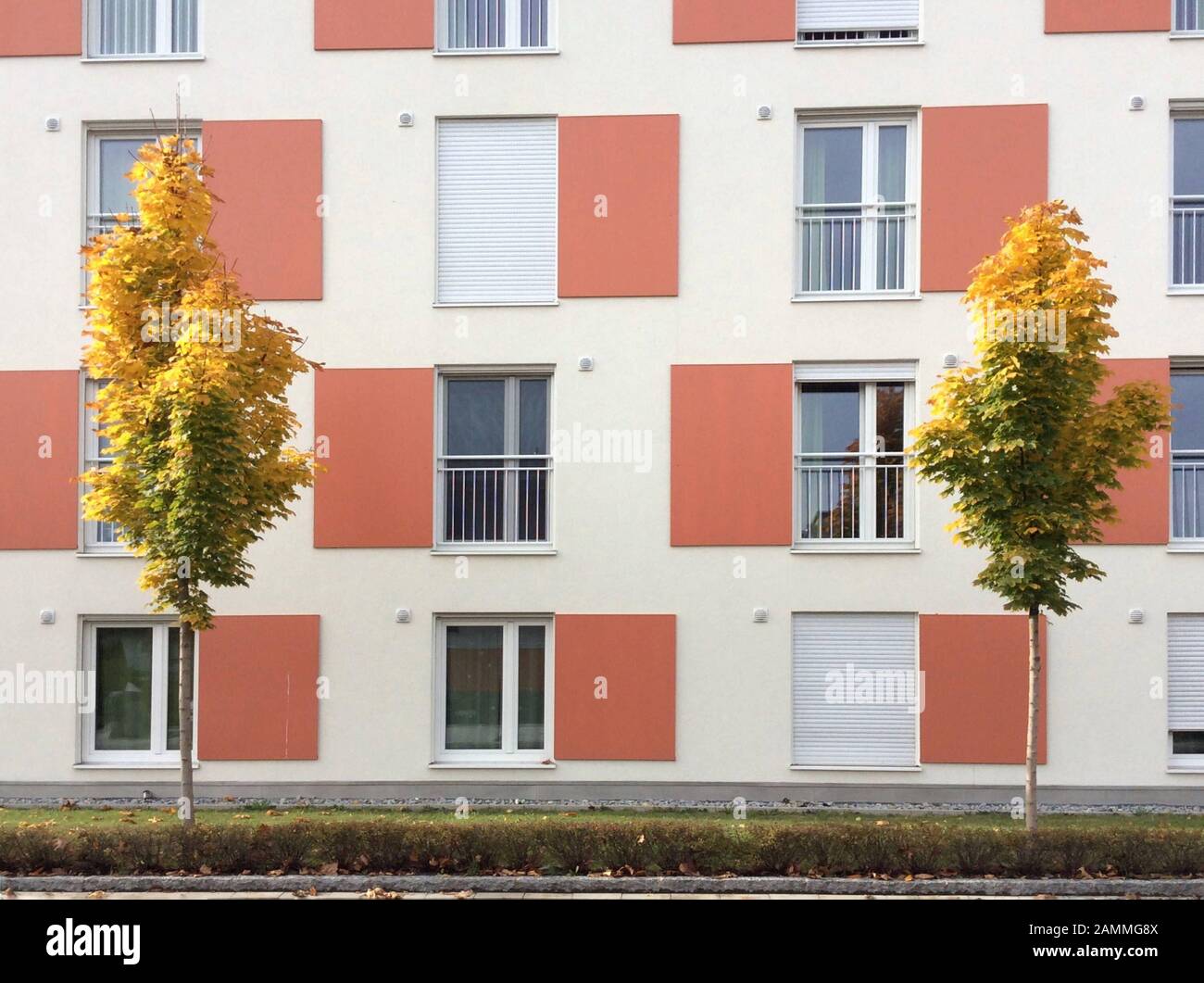 Newly built dormitory for students of the Deggendorf University of ...
