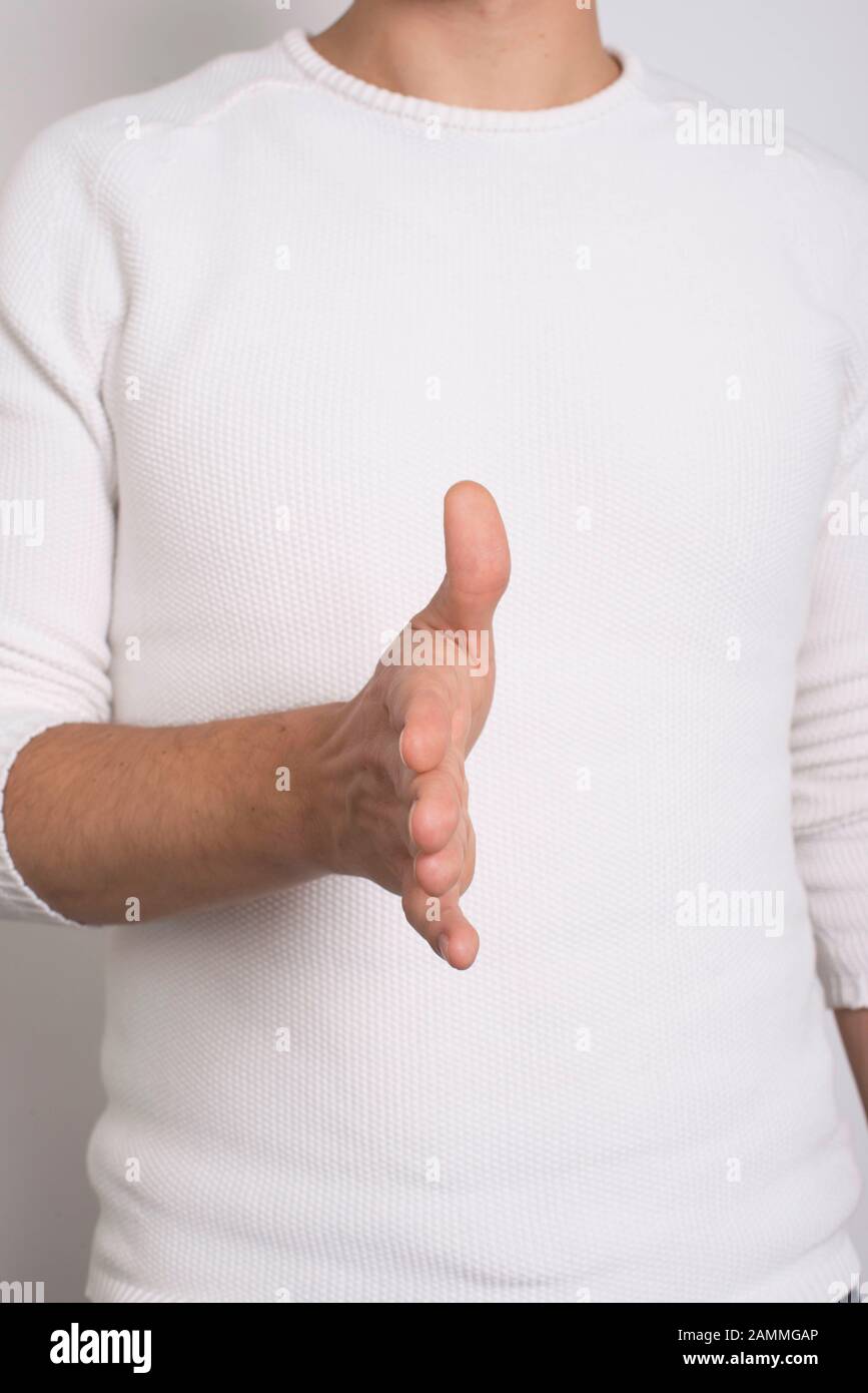 Gesture with your hands. [automated translation] Stock Photo - Alamy