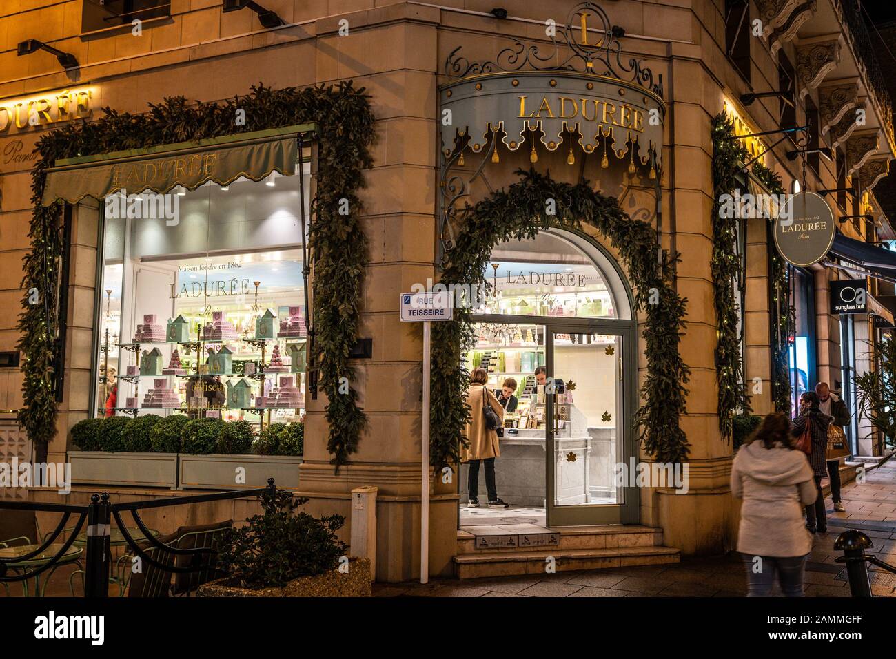Cannes France, 28 December 2019 : Laduree shop in Antibes shopping ...