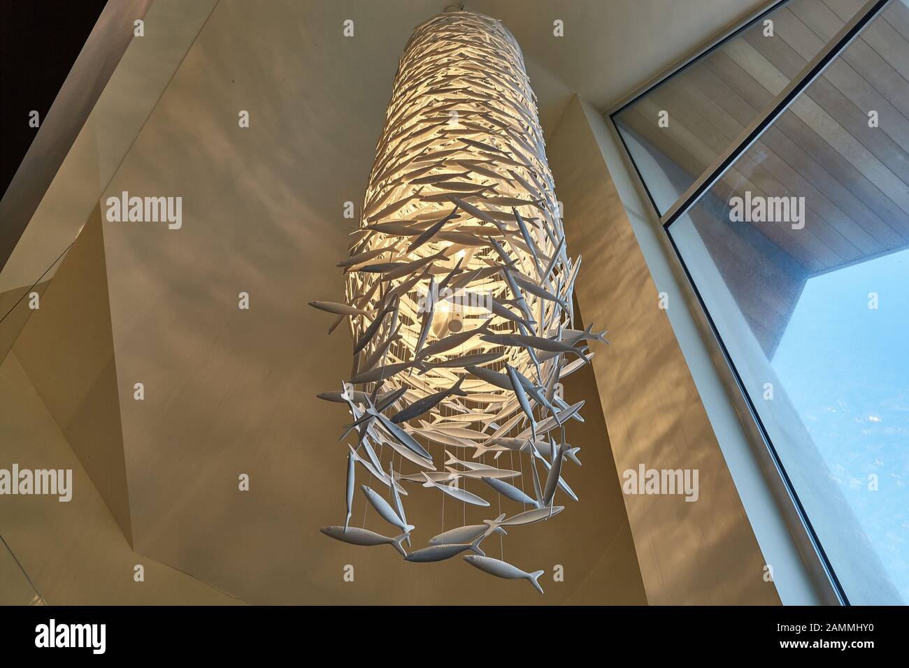 fish light hanging in hallway Stock Photo - Alamy