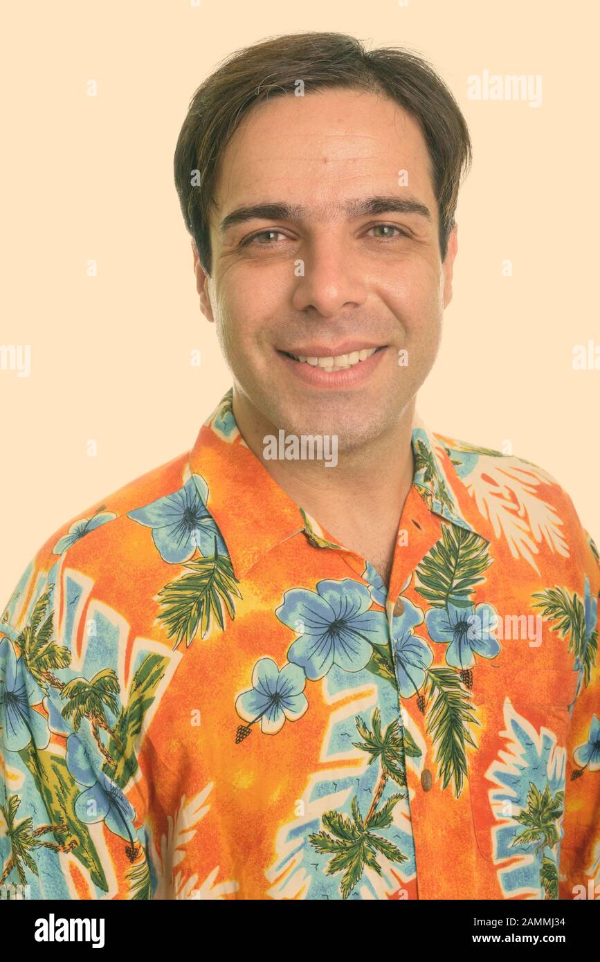 Happy tourist wearing hawaiian shirt hi-res stock photography and ...
