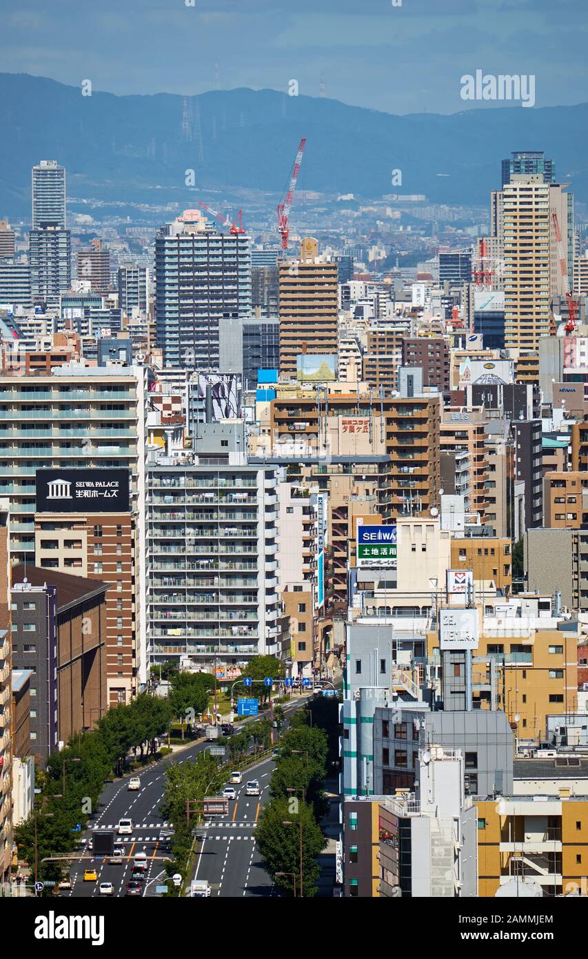 Japan osaka birds eye view hi-res stock photography and images - Alamy