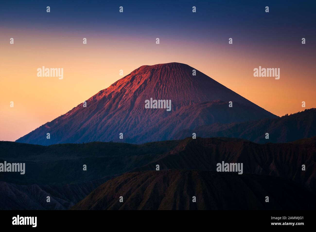 Mount Semeru volcanoes in Bromo Tengger Semeru National Park, East Java ...