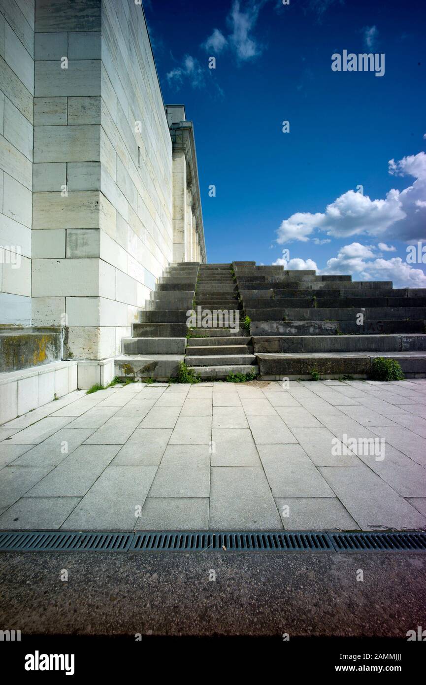 Zeppelin grandstand on the former Nazi party rally grounds on the ...