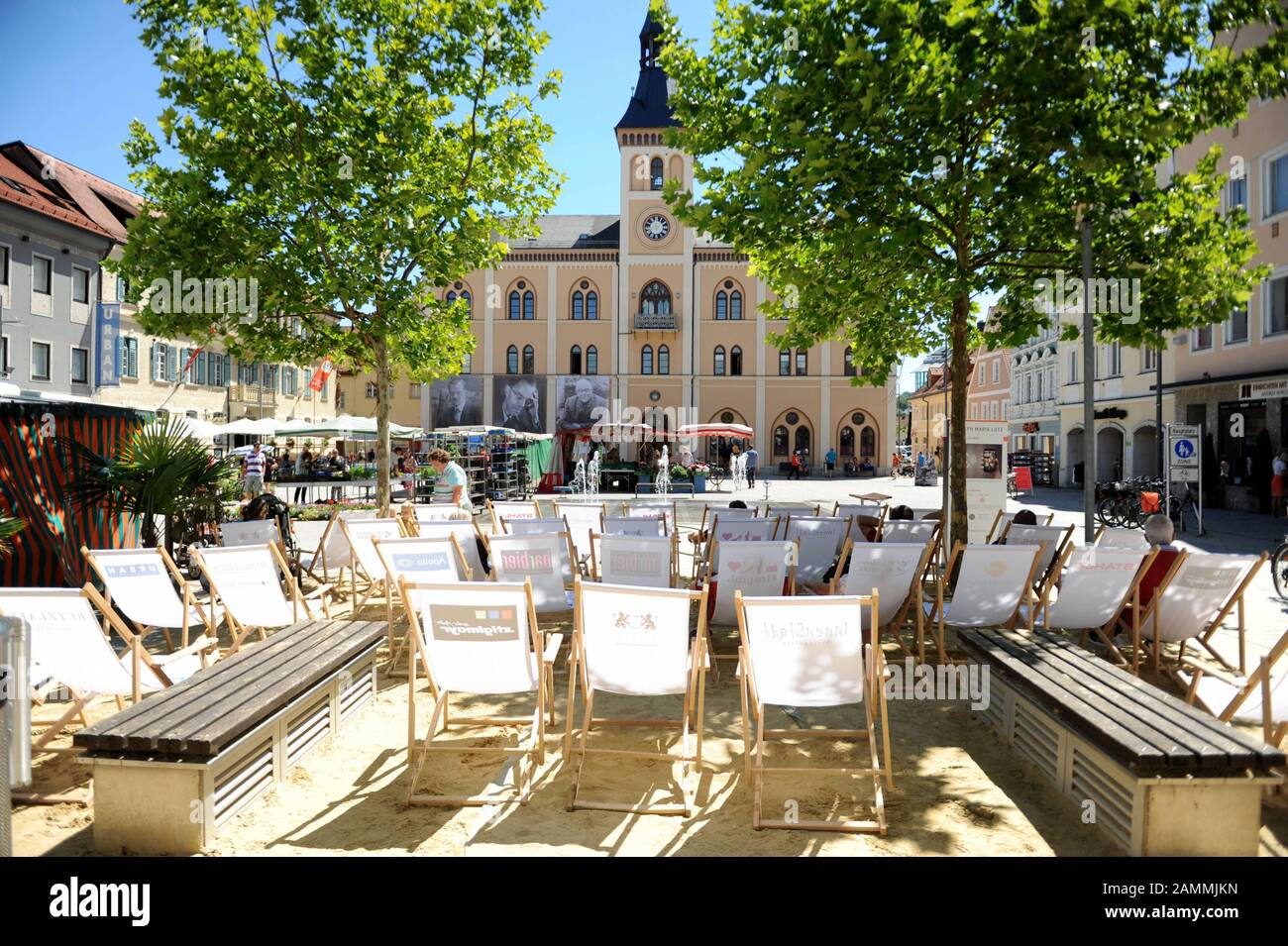 Town centre of Pfaffenhofen an der Ilm. [automated translation] Stock ...