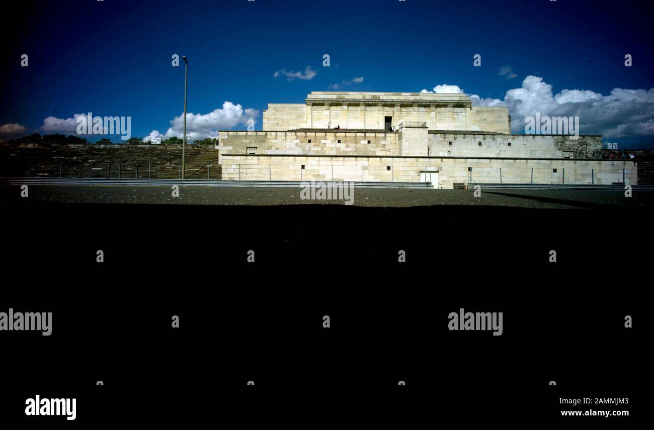 Zeppelin grandstand on the former Nazi party rally grounds on the ...