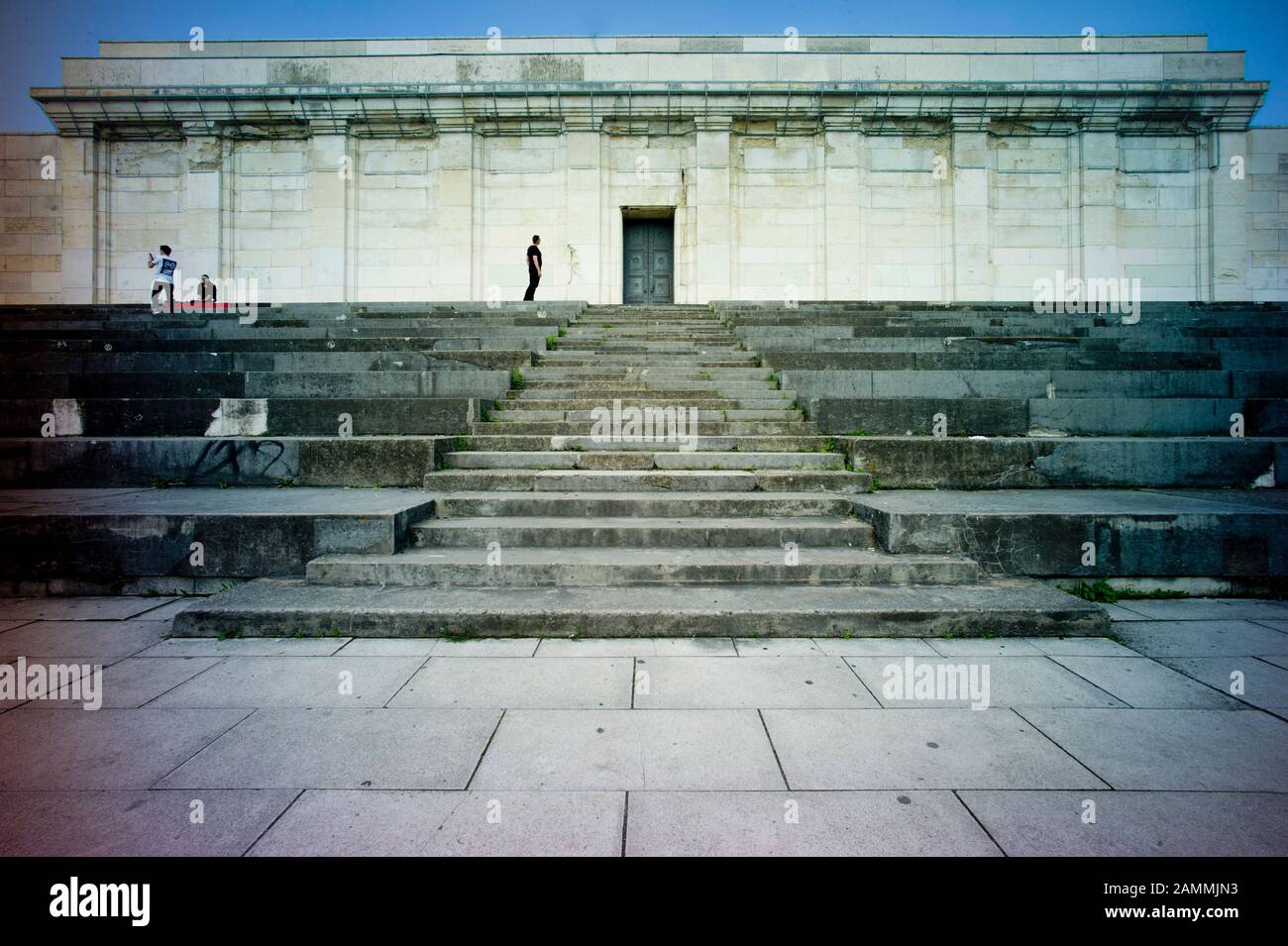 Zeppelin grandstand on the former Nazi party rally grounds on the ...
