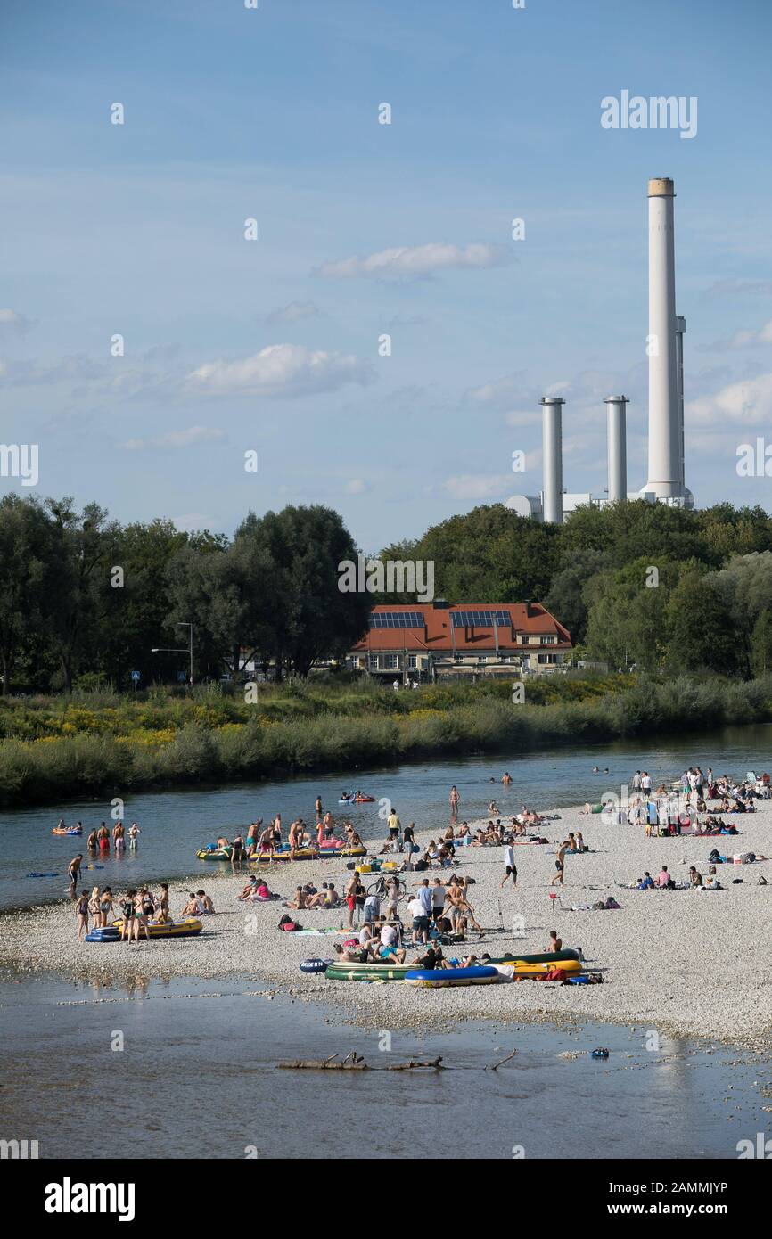 Munich summer isar river people hi-res stock photography and images - Alamy