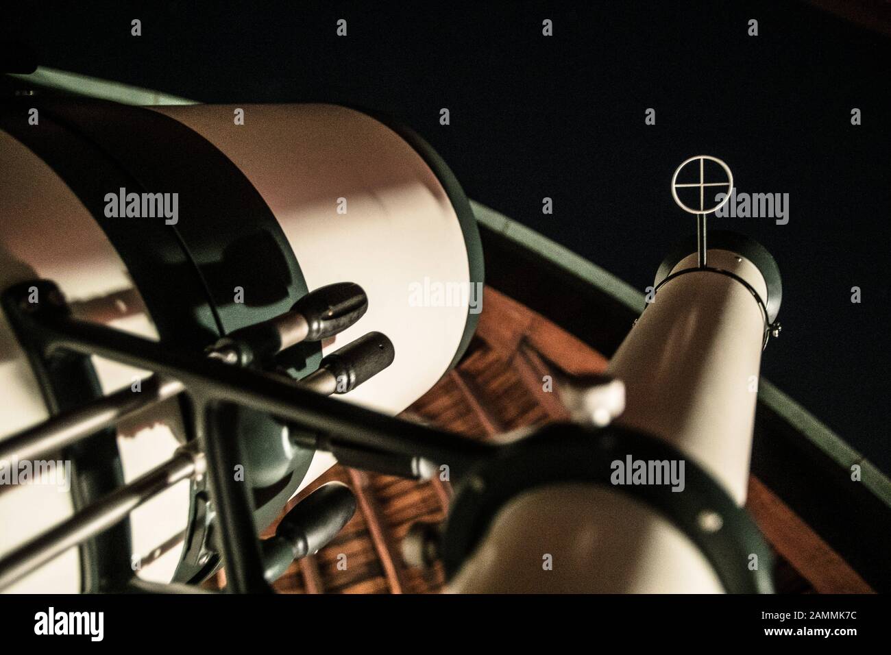Goerz telescope from the year 1913 in the east observatory of the ...