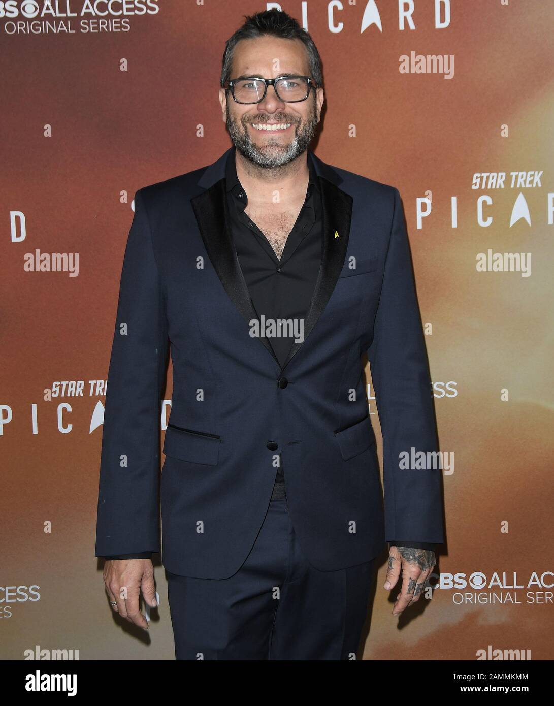 Los Angeles, USA. 13th Jan, 2020. James MacKinnon arrives at the CBS ...