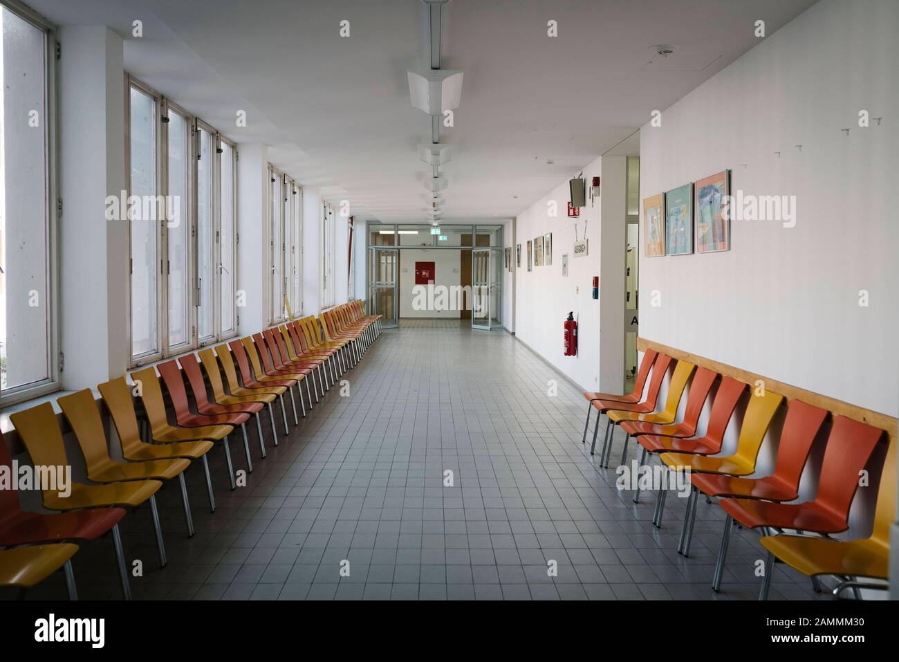 The building of the stadelheim prison in munich hi-res stock ...