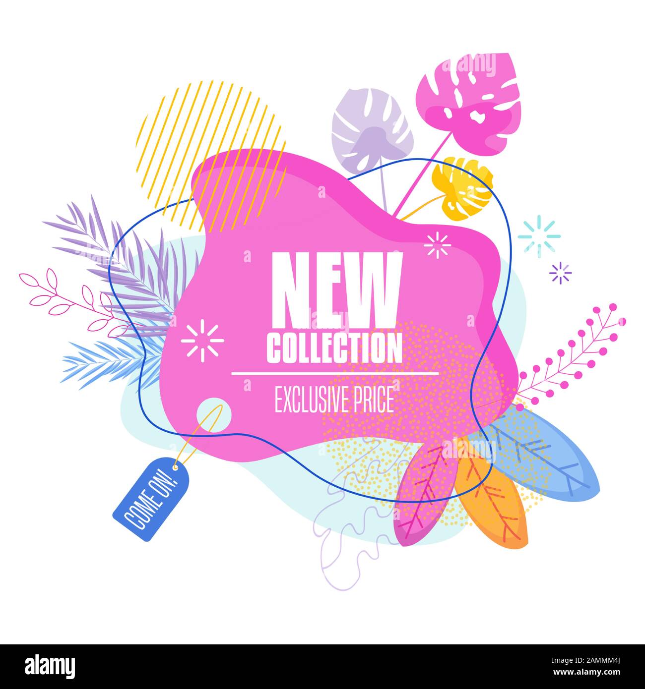 Bright colorful label Stock Vector Image & Art - Alamy