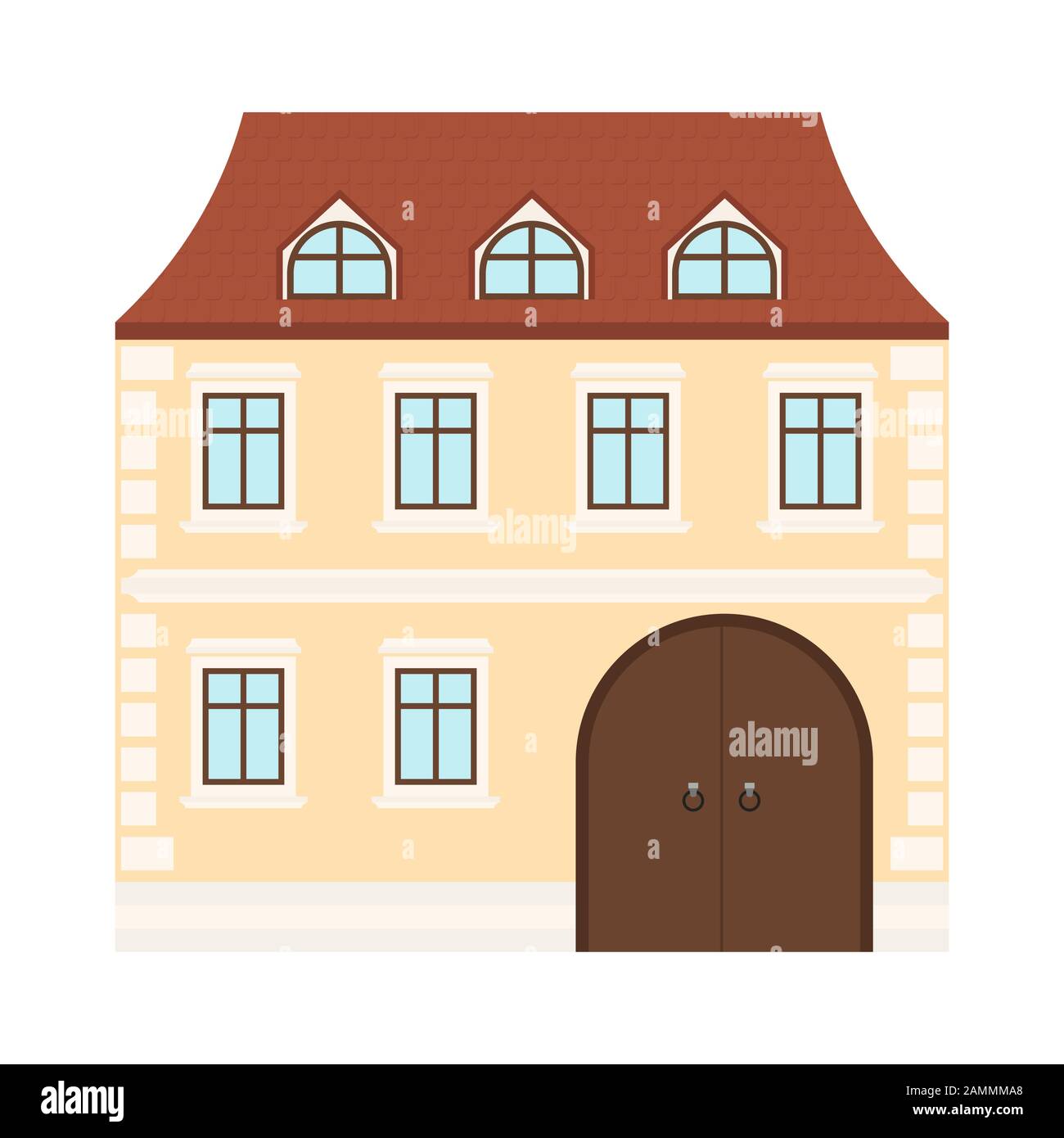 Exterior residential Stock Vector Images - Alamy