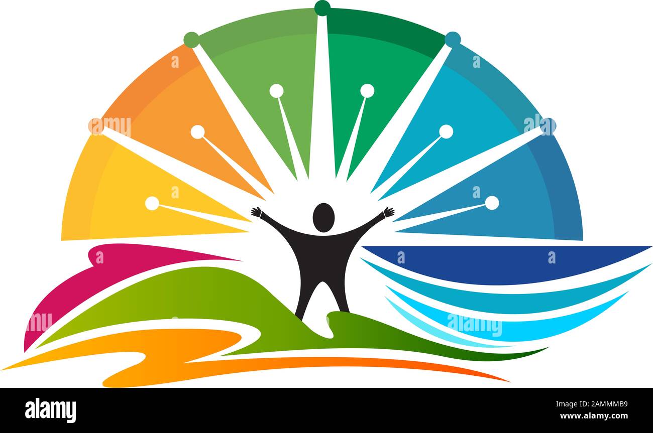 bright human logo Stock Photo - Alamy