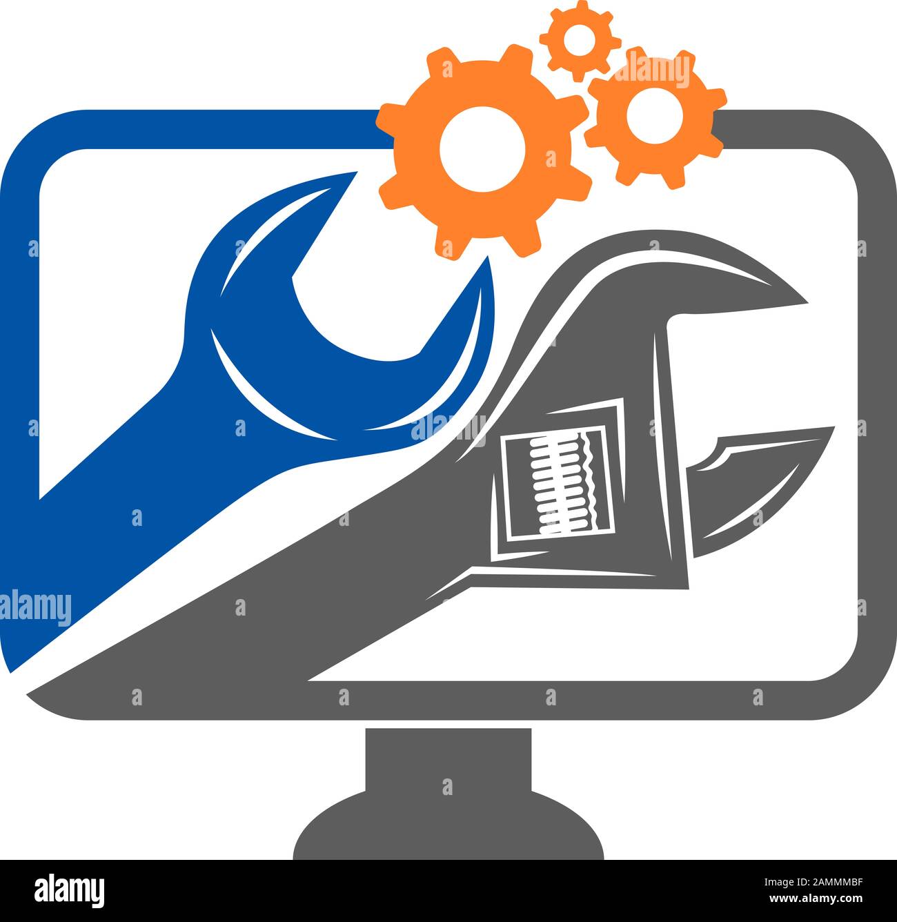 computer service logo Stock Photo - Alamy