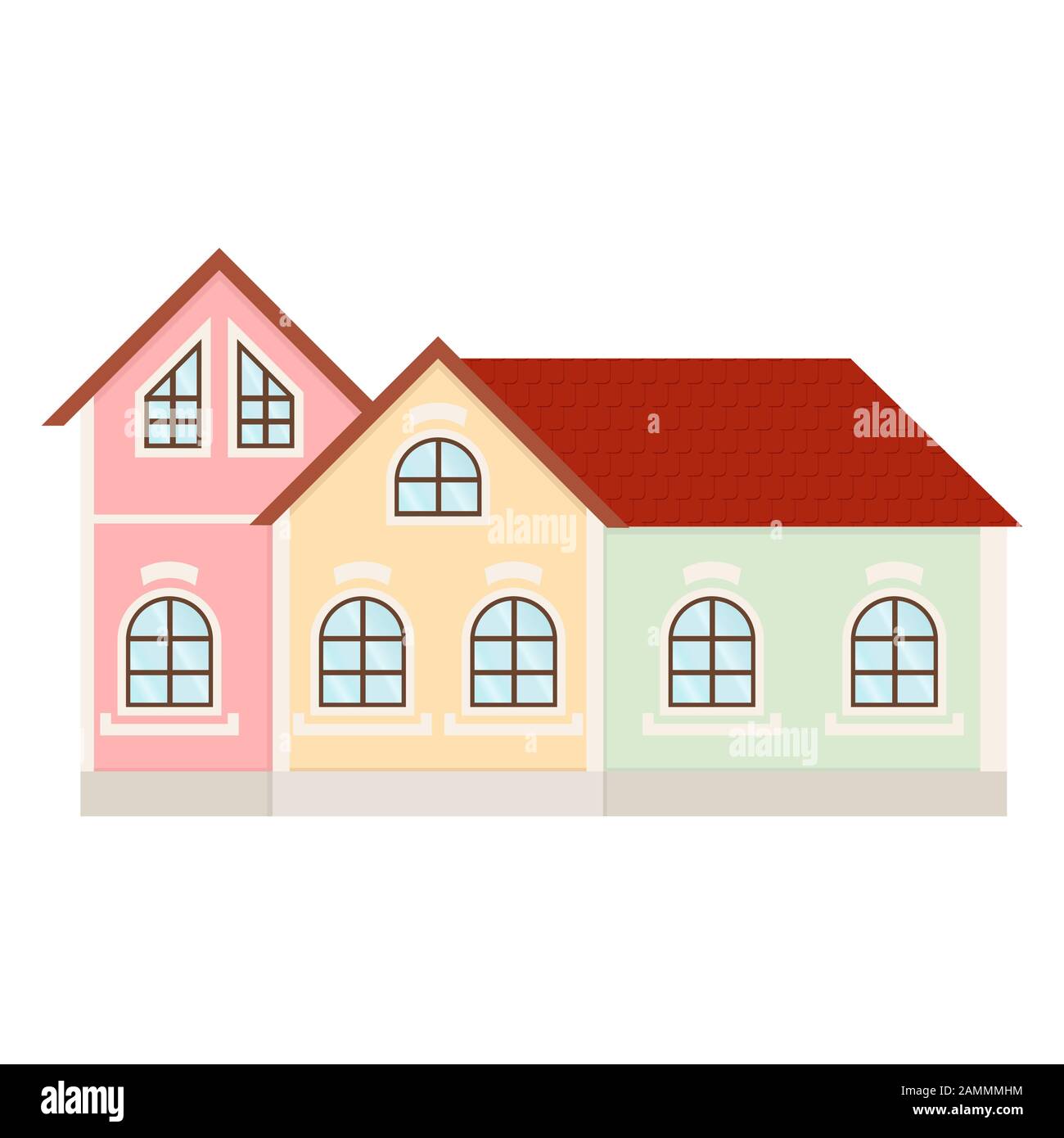 Beige buildings Stock Vector Images - Alamy