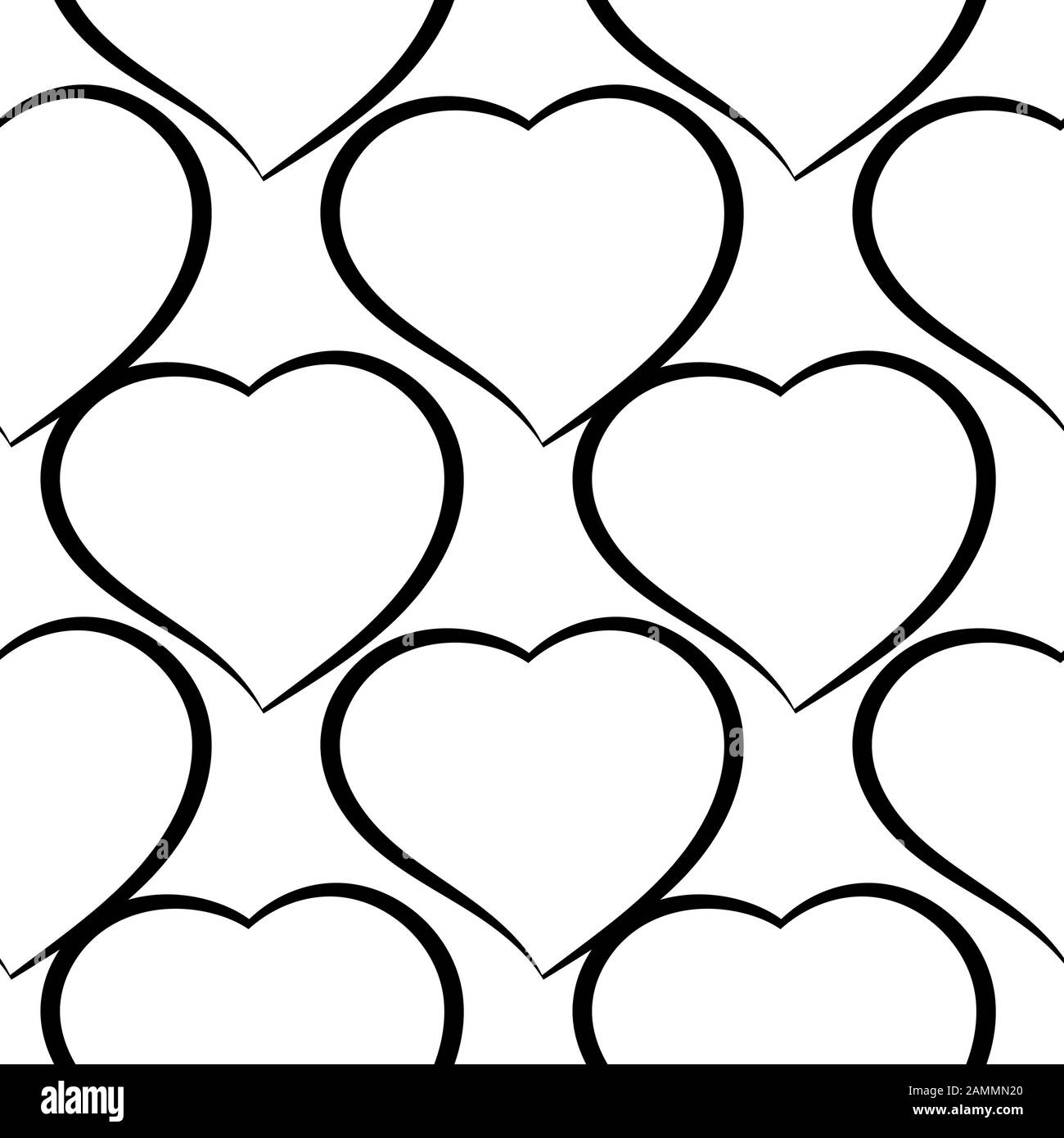 Simple heart pattern Cut Out Stock Images & Pictures - Alamy