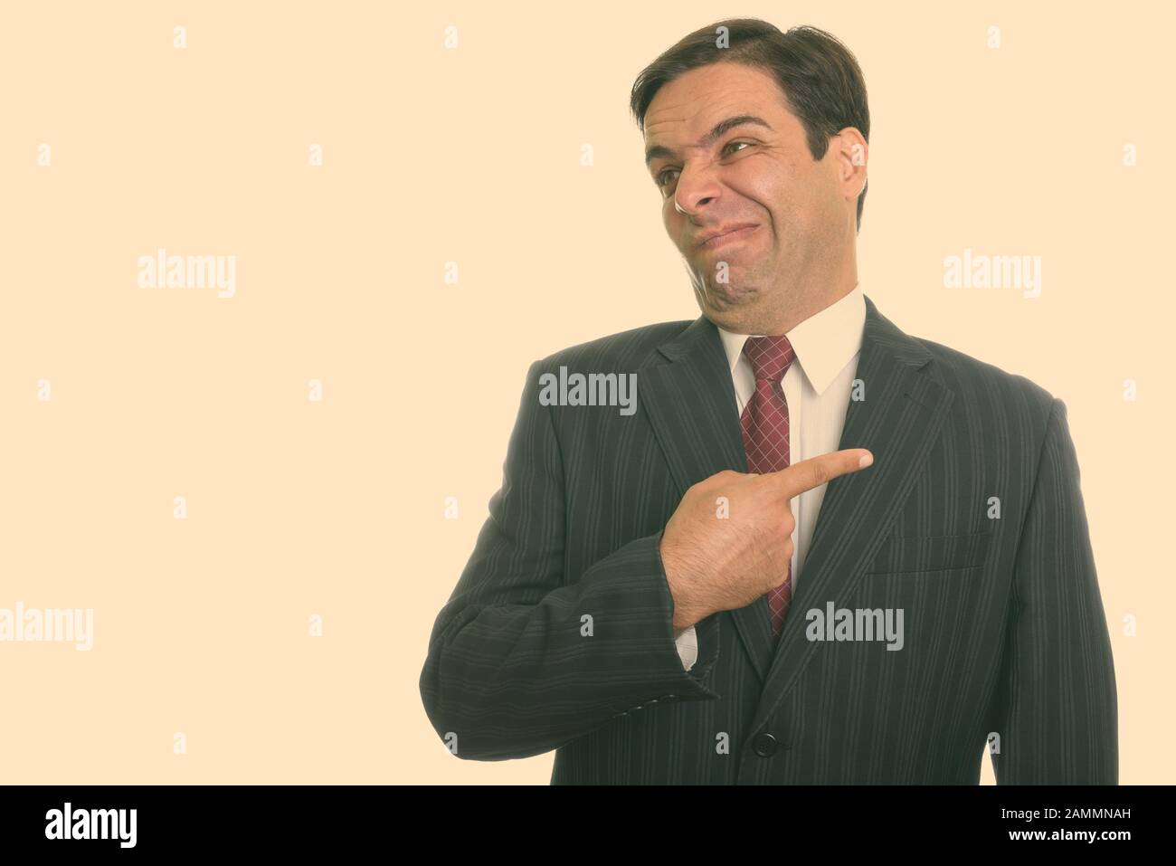 Studio shot disgusted young hi-res stock photography and images - Alamy