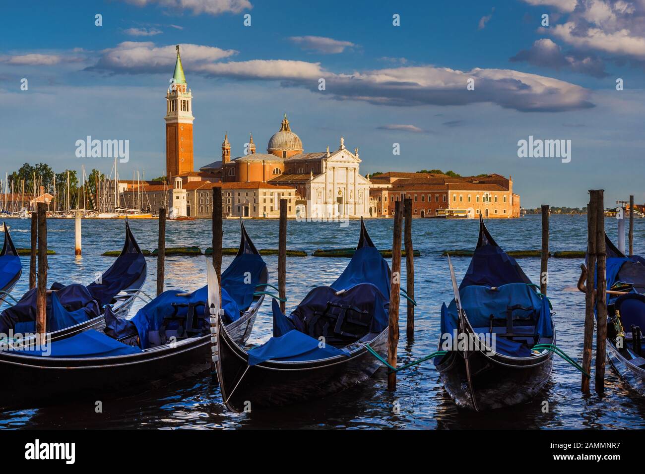 San Giorgo Maggiore (St George) Island and Church in Venice Lagoon seen ...