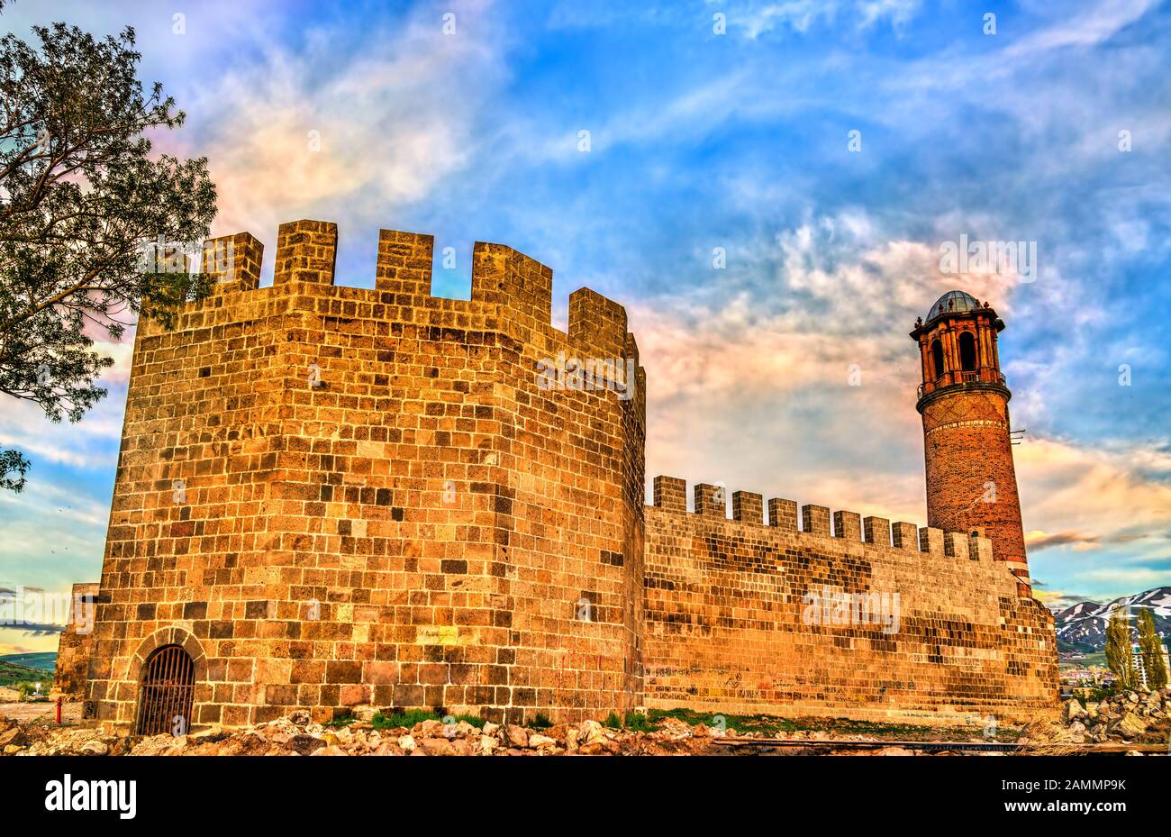 Erzurum Castle in Turkey Stock Photo - Alamy