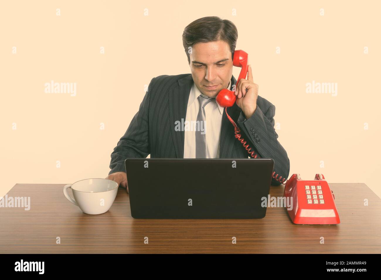 Persian businessman sitting laptop hi-res stock photography and images ...