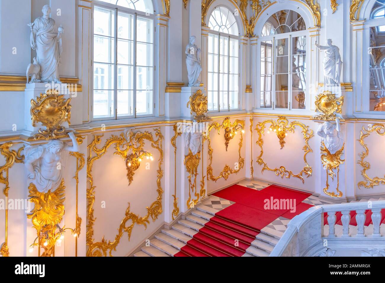 SAINT PETERSBURG, RUSSIA-APRIL 11,2018 : The interior details of The ...