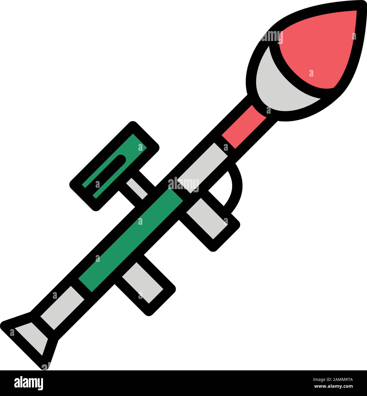 rocket launcher military force isolated icon Stock Vector Image & Art ...