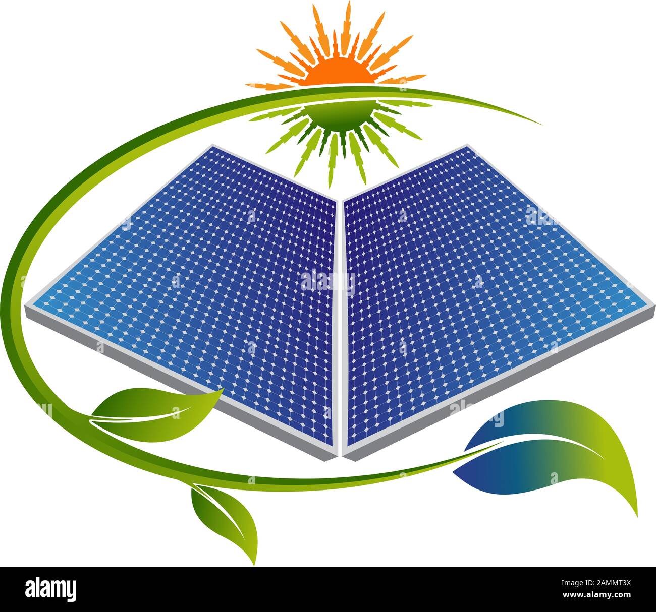 Solar education logo Stock Photo - Alamy