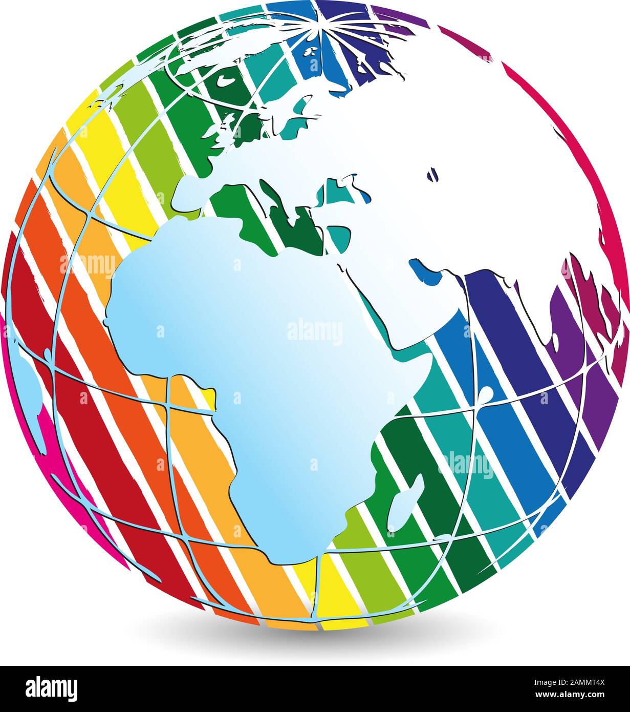 colorful globe logo Stock Photo - Alamy