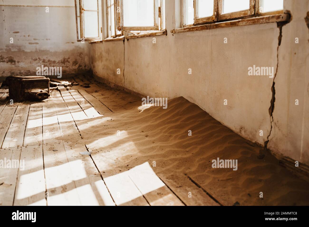 Sand has invaded and taken over this house Stock Photo - Alamy