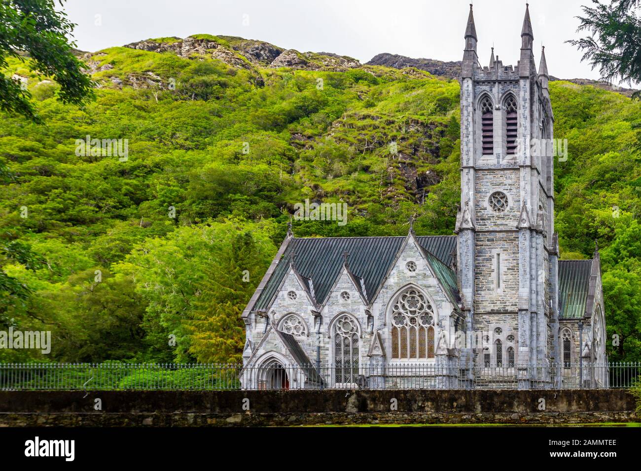 Cathedral of kylemore abbey in connemara hi-res stock photography and ...