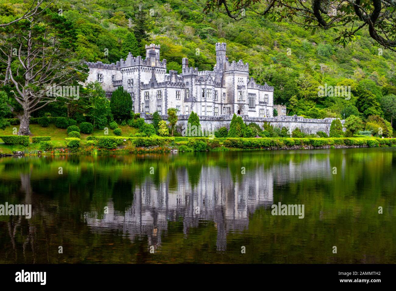 Kylemore Abbey, Connemara, Ireland, Europe. Historical abbey dating ...
