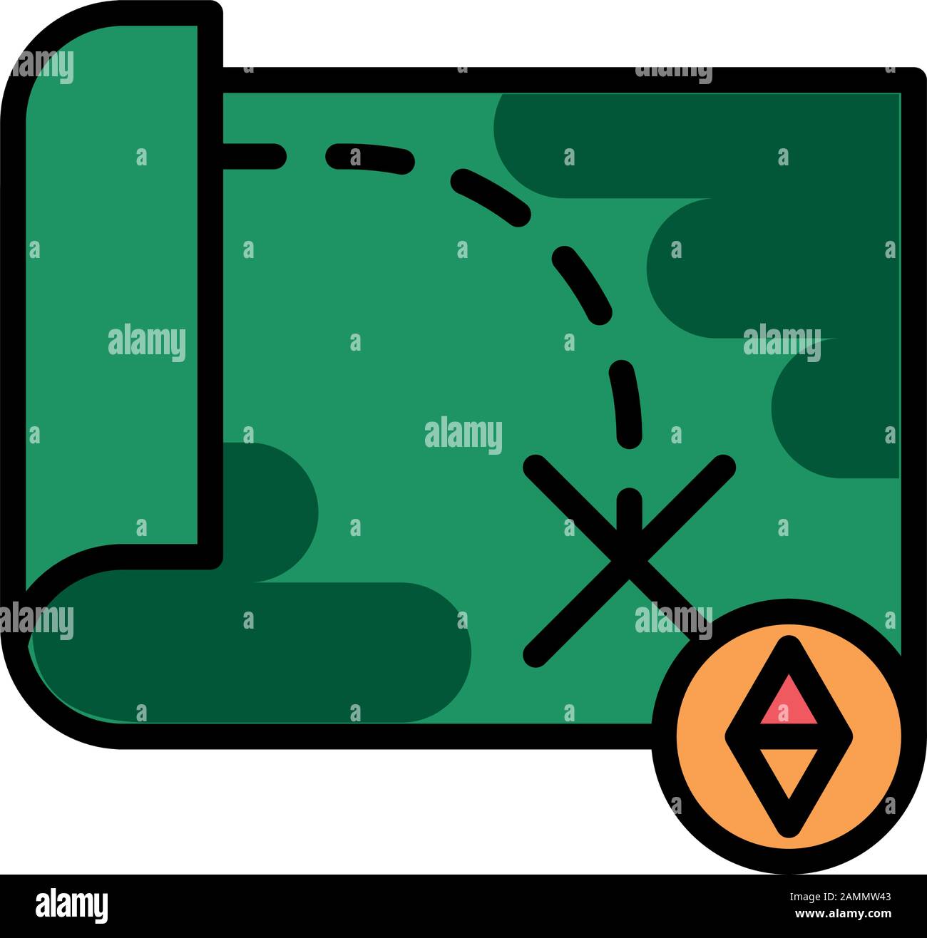 paper map military force isolated icon Stock Vector Image & Art - Alamy