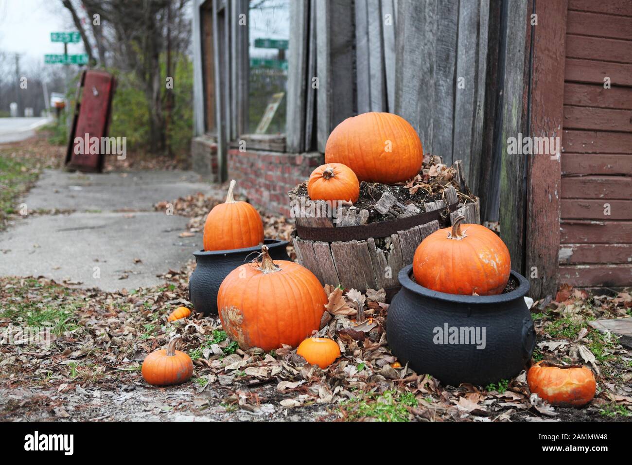 Pumpkins in fall, along Route 66, America Stock Photo - Alamy