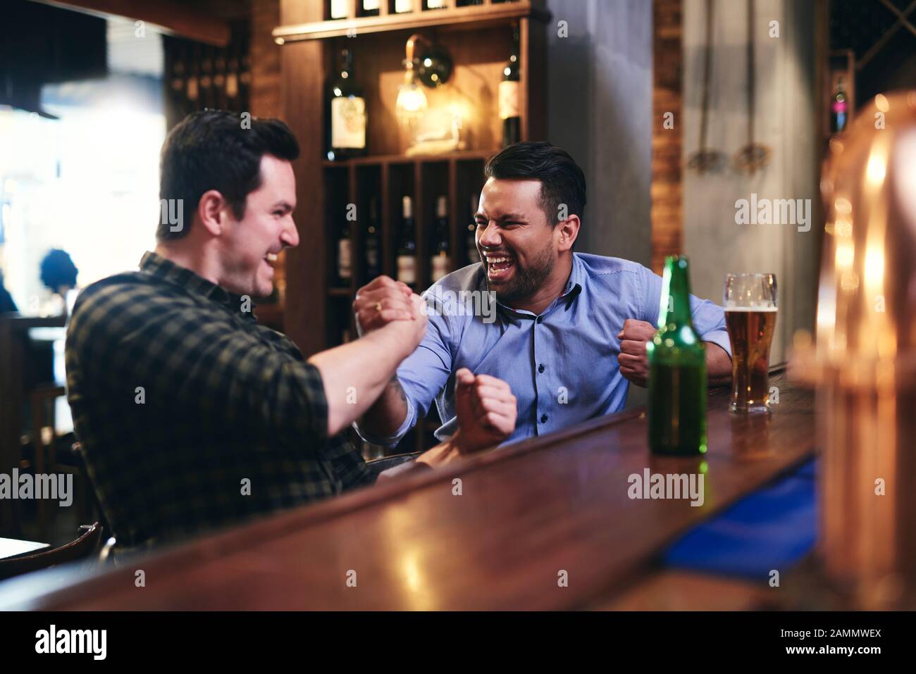 Friends handshake party hi-res stock photography and images - Alamy