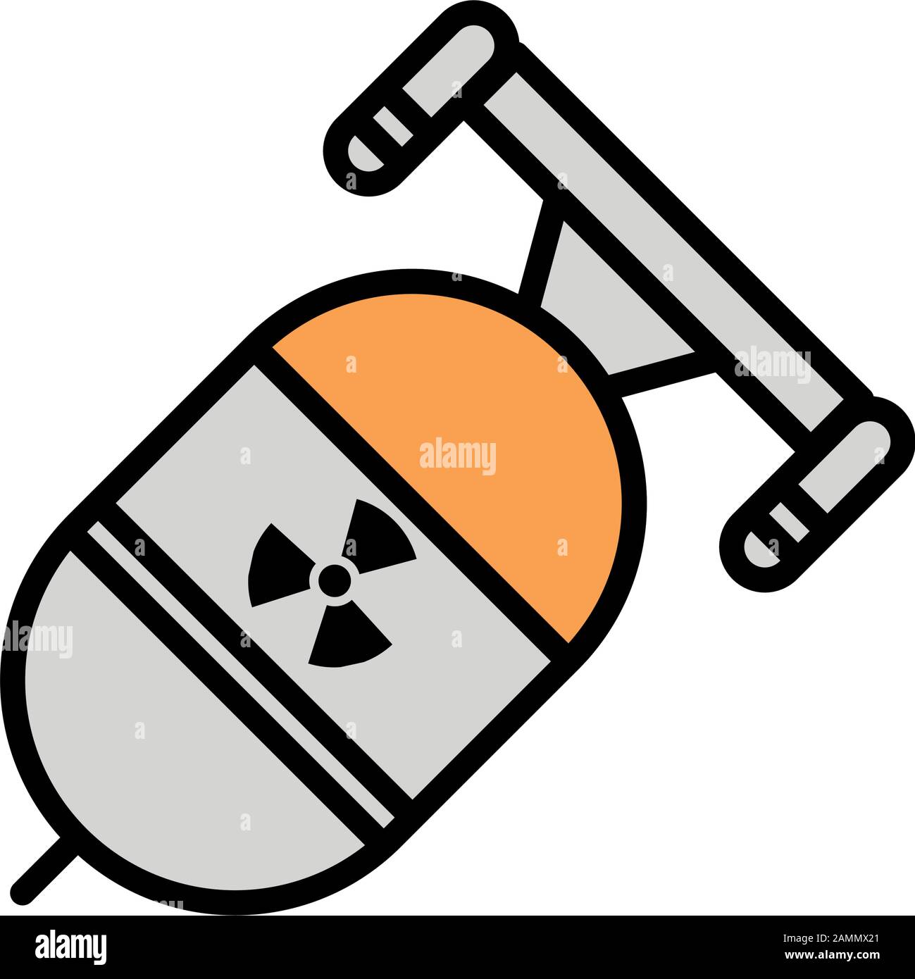 nuclear bomb military force isolated icon Stock Vector Image & Art - Alamy