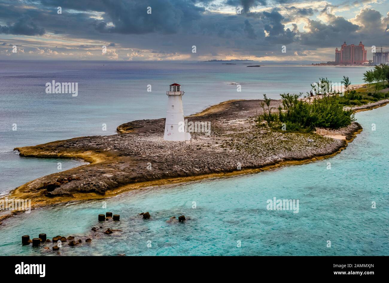 Nassau Harbor Lighthouse Stock Photo - Alamy