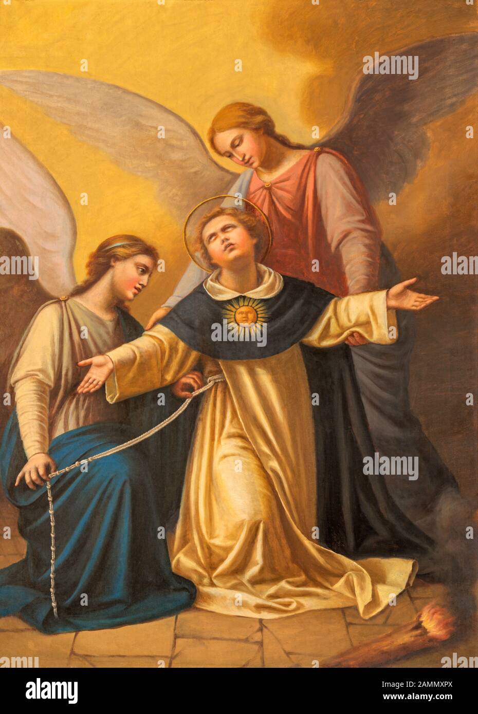 painting of St. Thomas Aquinas (Doctor Angelicus) church Chiesa di San ...