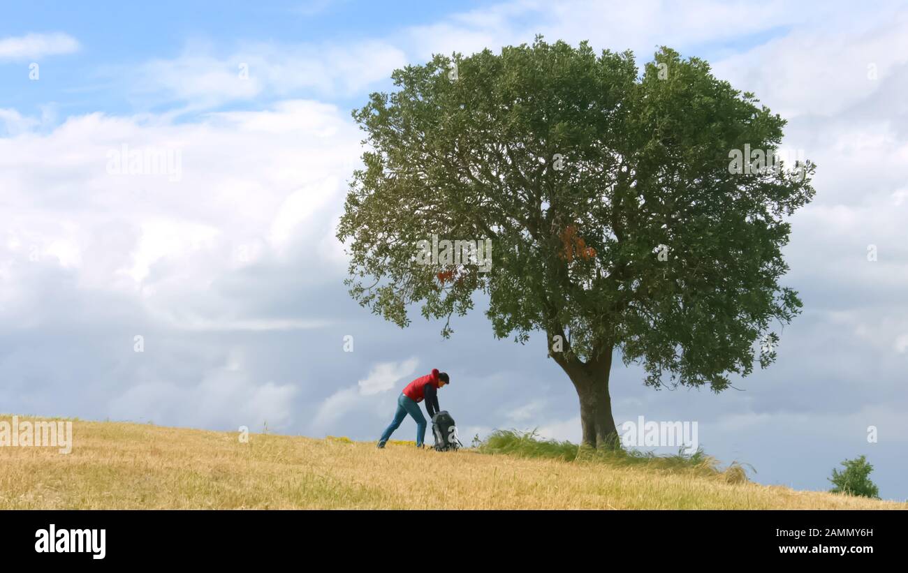 Rest under the tree hi-res stock photography and images - Alamy
