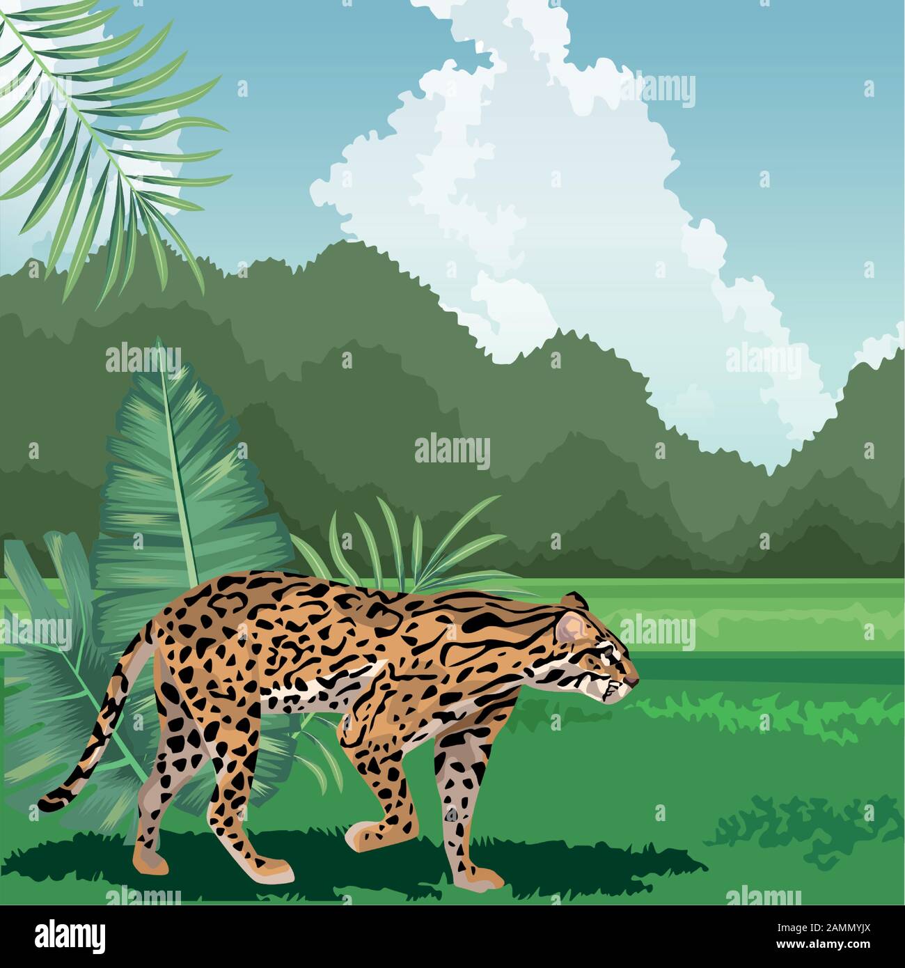 African garden plants Stock Vector Images - Alamy